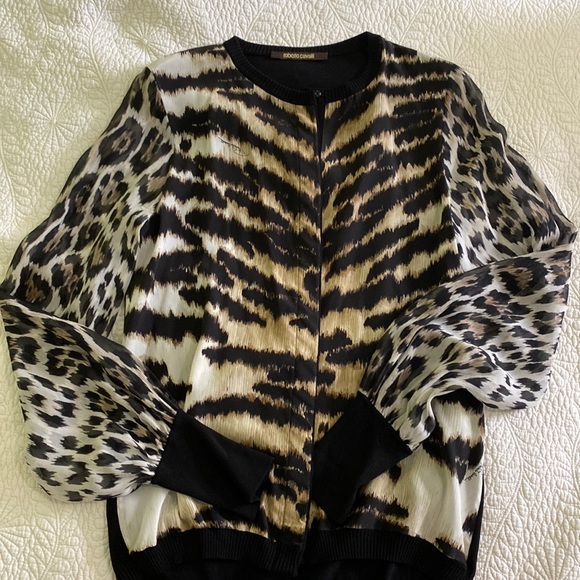 Roberto Cavalli | Sweaters | Roberto Cavalli Silk Cardigan | Poshmark